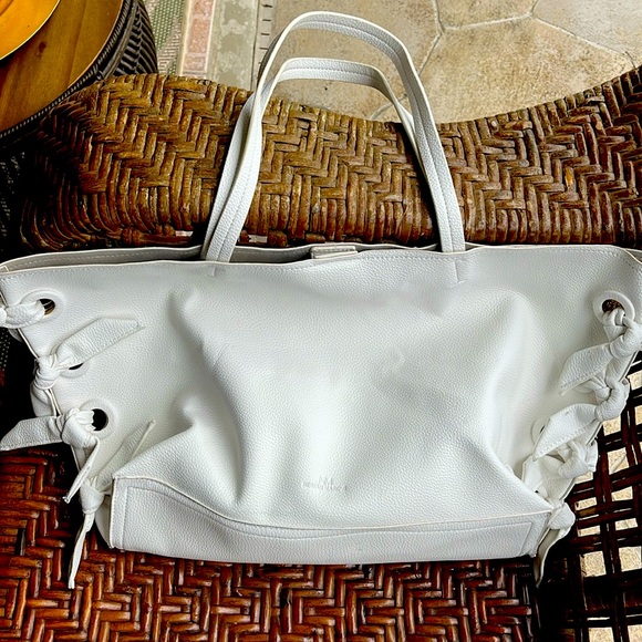 Neiman Marcus | Bags | Neiman Marcus White Floppy Handbag | Poshmark